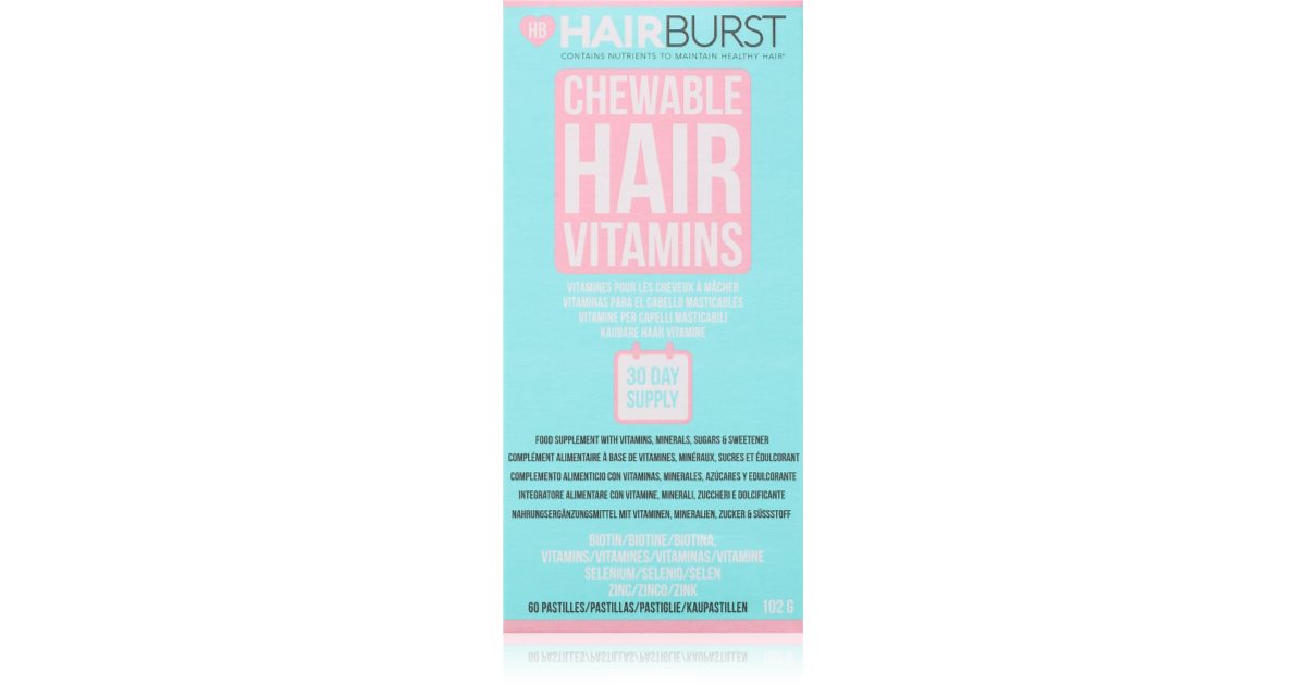 Hairburst Chewable Hair Vitamins Kautabletten für gesunde und schöne ...