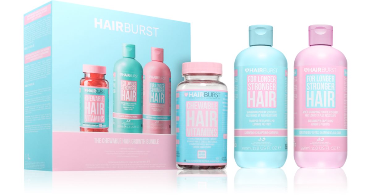 Hairburst The Chewable Hair Growth Bundle Geschenkset zur Unterstützung ...