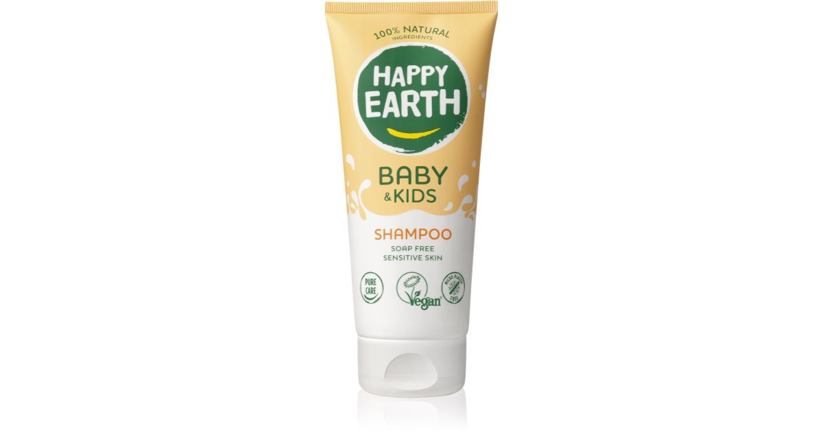 Happy Earth 100% Natural Natural Shampoo for Baby & Kids extra gentle ...