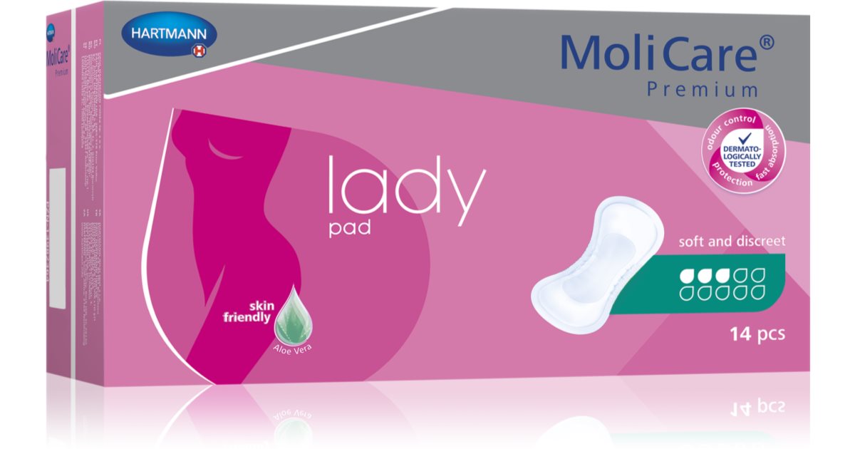 Hartmann MoliCare Lady pad 3 kvapky 490 ml inkontinenčné vložky | notino.sk
