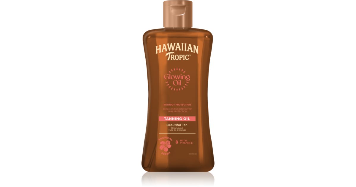 Hawaiian Tropic Glowing Oil Tanning Body Oil to extend tan length ...