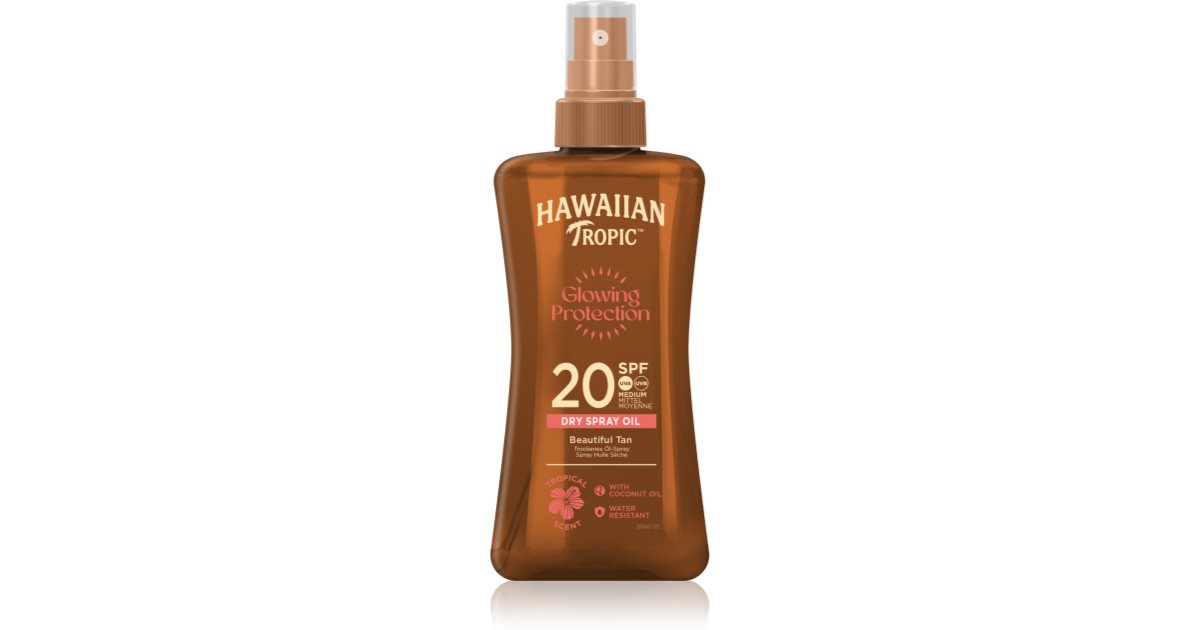 Hawaiian Tropic Glowing Protection Dry Oil Spray moisturising sun gel ...