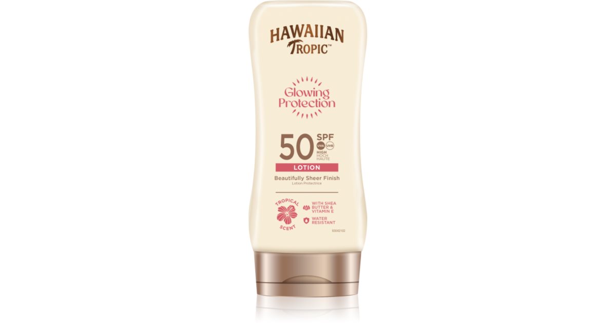 Hawaiian Tropic Glowing Protection Lotion крем за тен SPF 50+ | notino.bg
