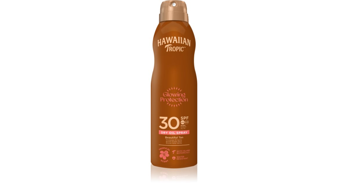 Hawaiian Tropic Glowing Protection Dry Oil Spray dry sunscreen oil ...