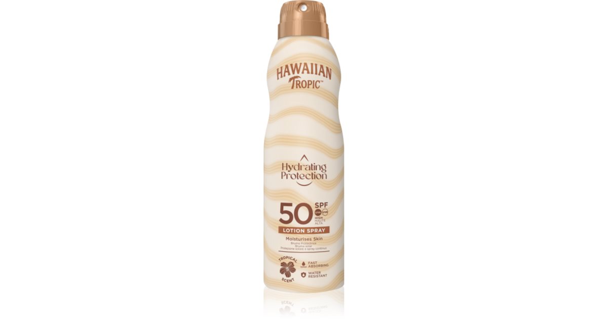 Hawaiian Tropic Hydrating Protection Lotion Spray spray bronzeador SPF ...