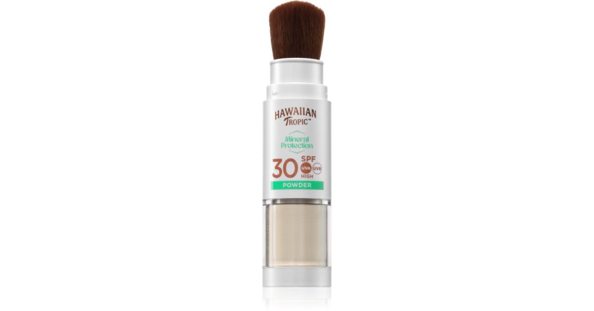 Hawaiian Tropic Mineral Protection Powder Brush Sun Protection ...