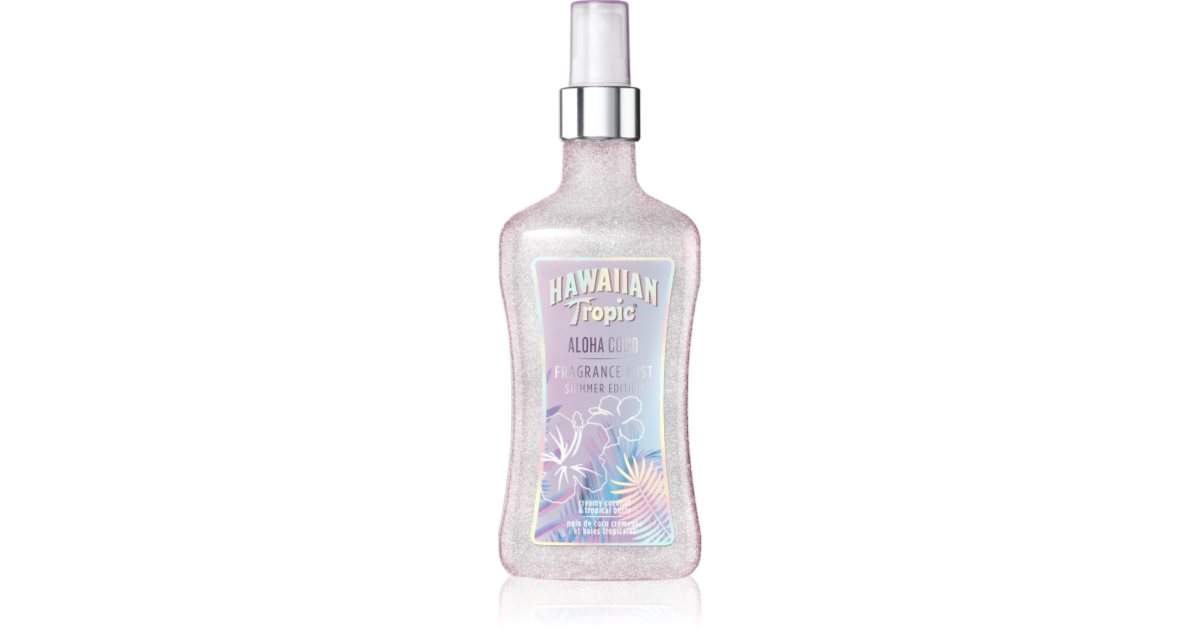 Hawaiian Tropic Perfumes Aloha Coco Shimmer body spray with glitter for ...