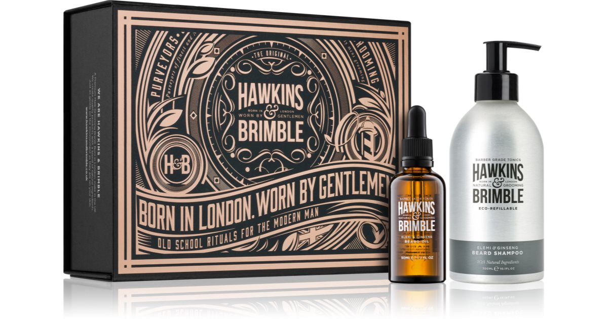 Hawkins & Brimble Beard Care Gift Set confezione regalo per la barba ...