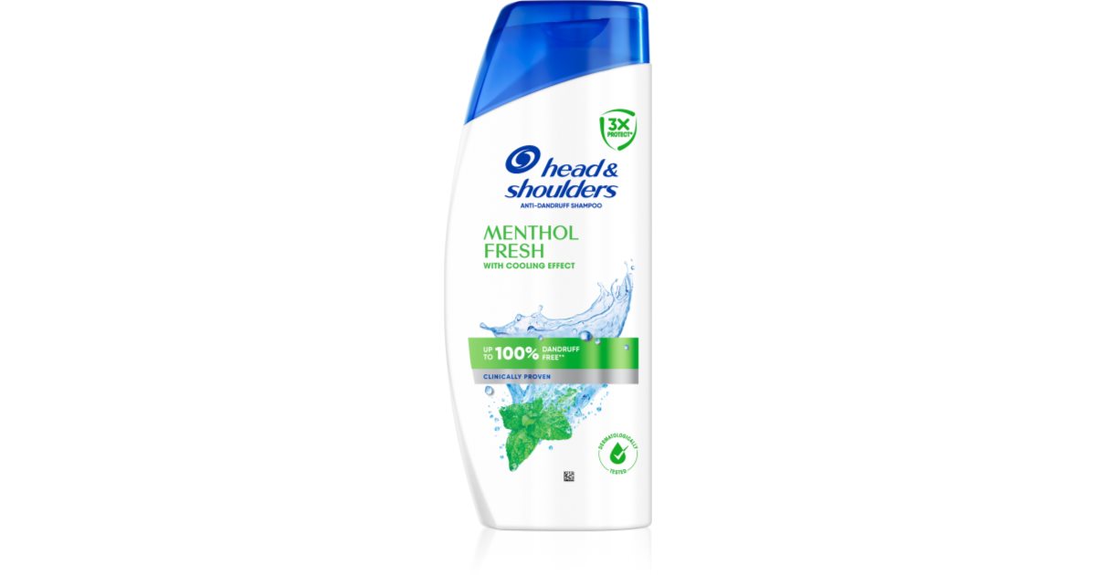 Head & Shoulders Menthol Fresh anti-dandruff shampoo with cooling ...