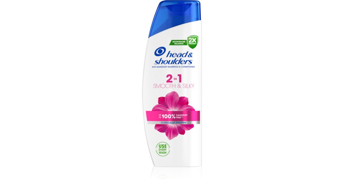 Head & Shoulders Smooth & Silky Anti-Ross Shampoo 2 in 1 | notino.nl