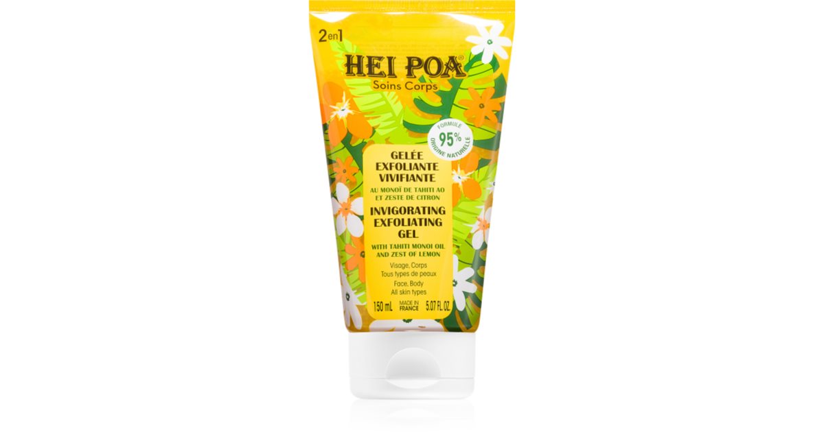 Hei Poa Tahiti Monoi Oil Zest of Lemon gel exfoliante | notino.es