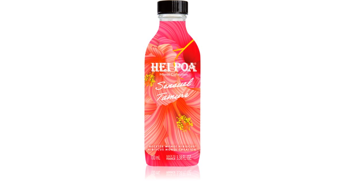 Hei Poa Tahiti Monoi Oil Sensuel Tamure huile hydratante corps et ...