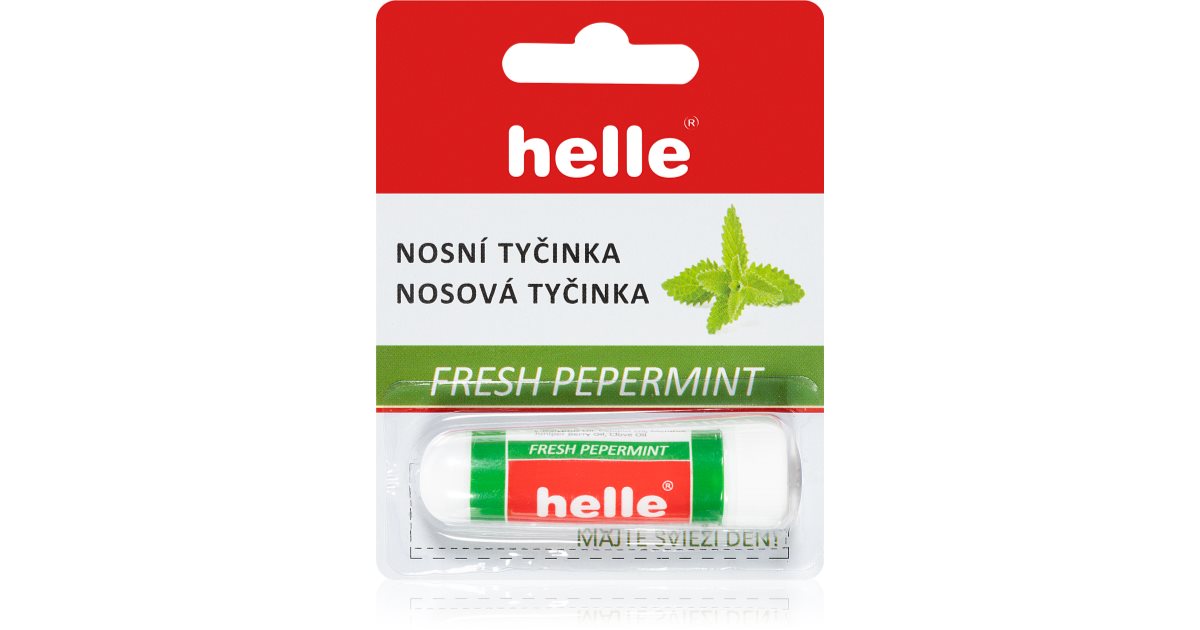 Helle Nasal stick with mint inhaler tube to relax the nose and sinuses ...