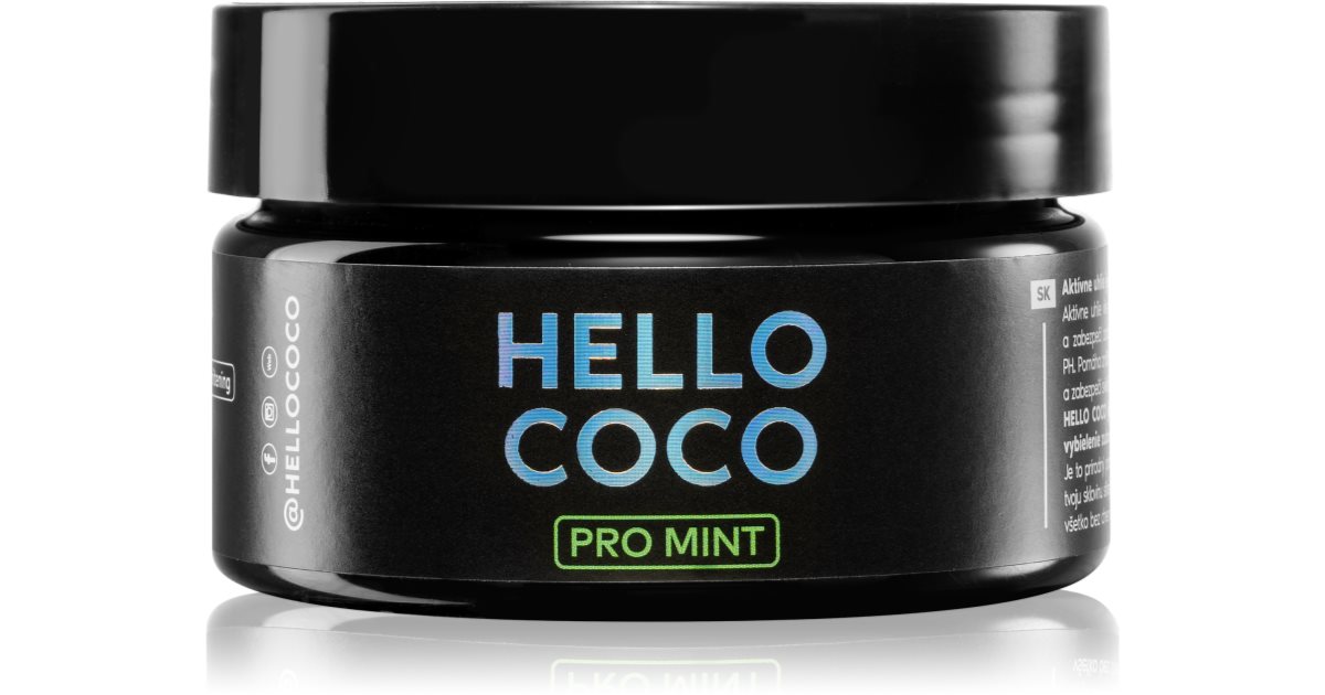 Hello Coco PRO Mint Aktiivsüsi hammaste valgendamiseks | notino.ee