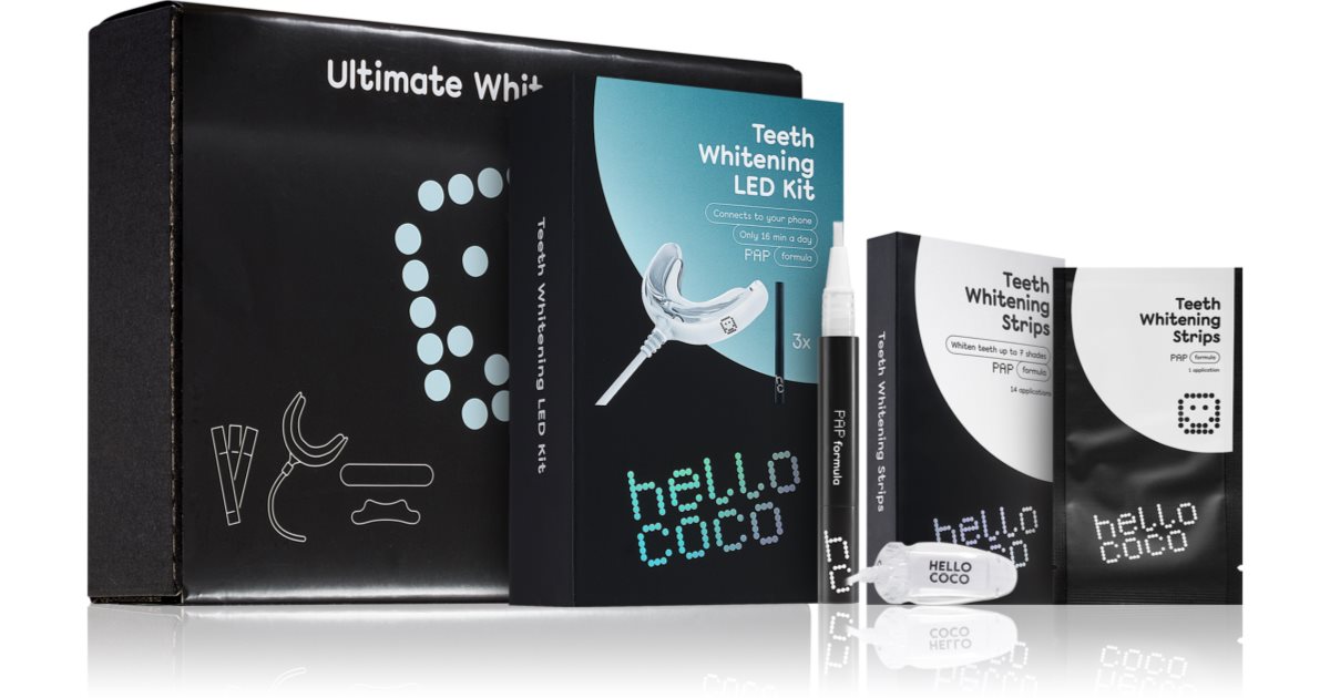 hello coco PAP Ultimate Whitening Set balinimo rinkinys dantims | notino.lt