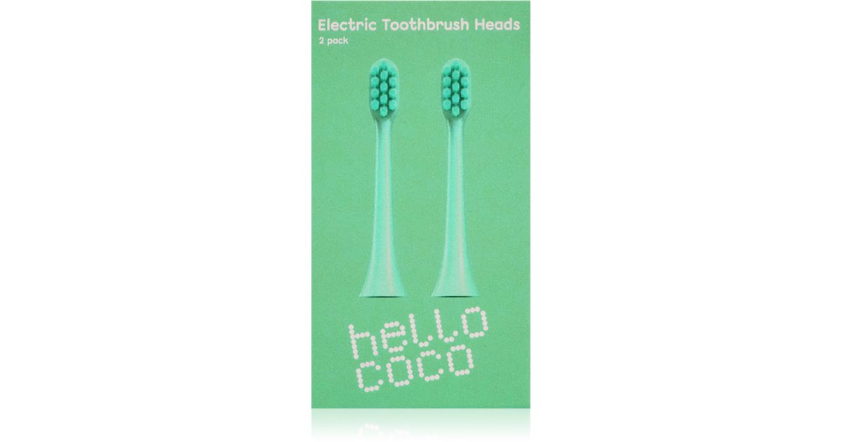 Hello Coco Electric Toothbrush Heads Green резервни глави за четка за зъби | notino.bg