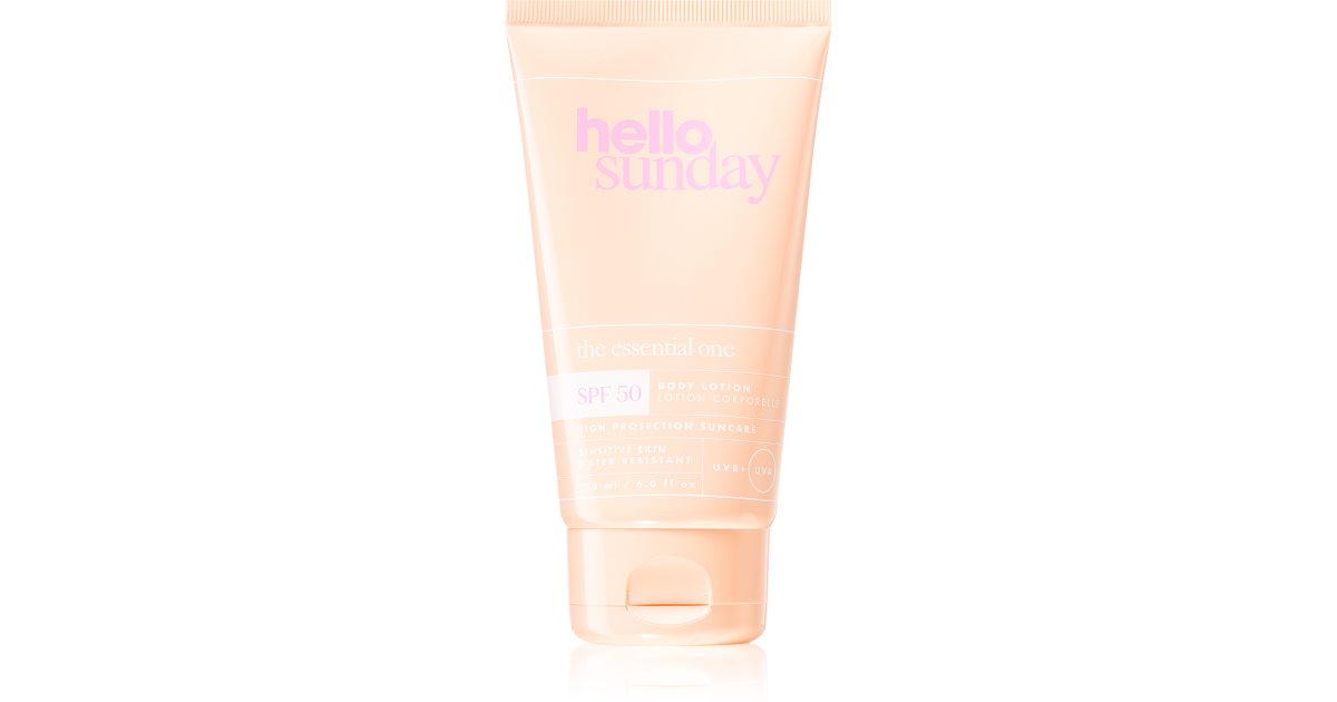 hello sunday the essential one SPF 50 protective sunscreen lotion for ...