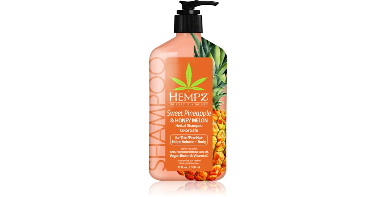 HEMPZ Sweet Pineapple Honey Melon moisturising shampoo for hair ...