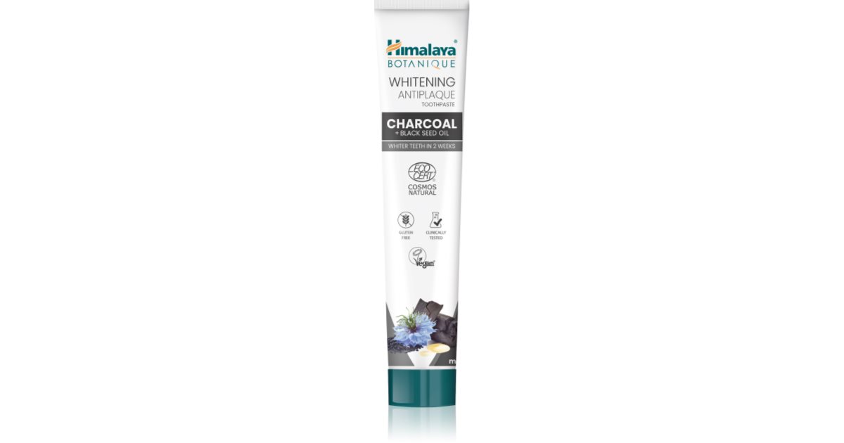 Himalaya Herbals Whitening Antiplaque Charcoal + Black Seed Oil pasta ...