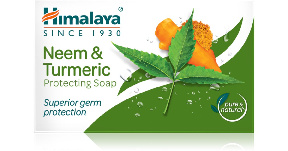 Himalaya Herbals Neem & Turmeric antibacterial soap with antibacterial ...