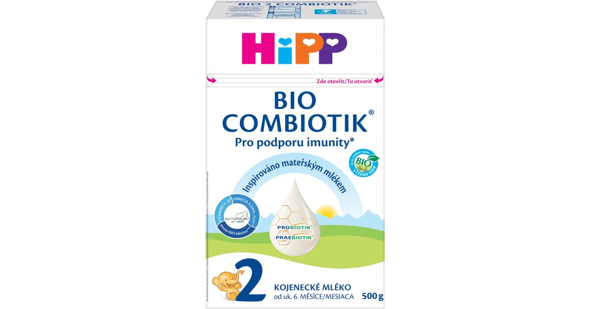 Hipp BIO Combiotik® 2 pokračovací mléčná kojenecká výživa | notino.cz