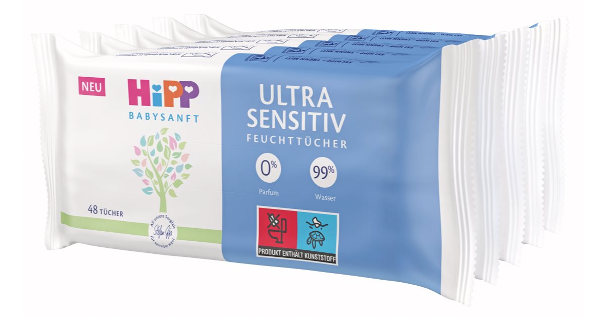 Hipp Babysanft Ultra Sensitive vlhčené obrúsky pre deti | notino.sk