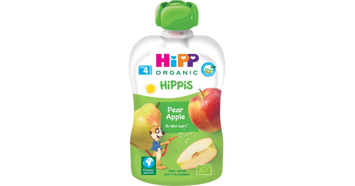 Hipp HiPPis BIO hruška-jablko ovocný príkrm | notino.sk
