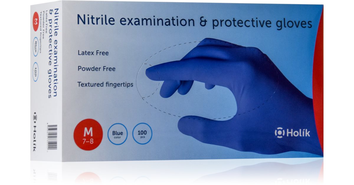 Holík Nitril Blue нітрилові неопудрені рукавички | notino.ua | Великий ...