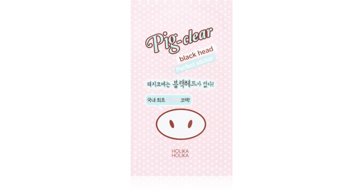 Holika Holika Pig Nose Perfect sticker nose pore strips for blackheads ...