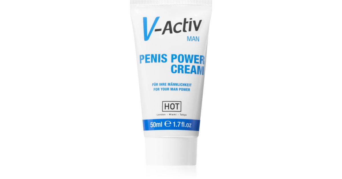HOT V-Activ Man Penis Power Cream creme para estimular a ereção | notino.pt
