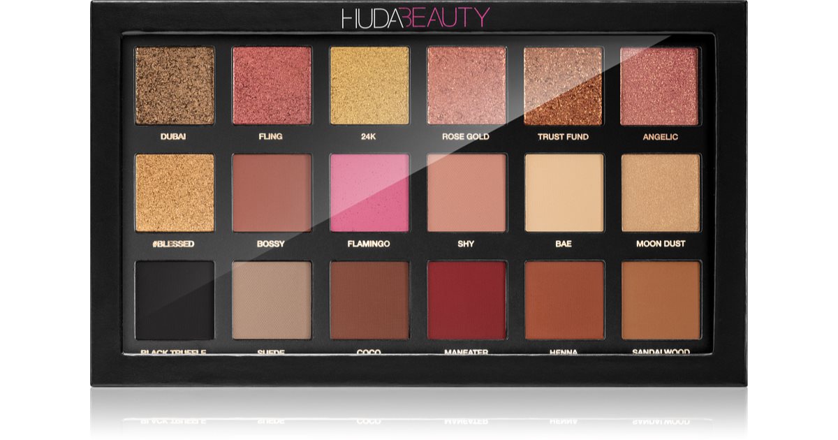 Huda Beauty Textured Shaadow Palette Rose Gold Edition paleta de ...