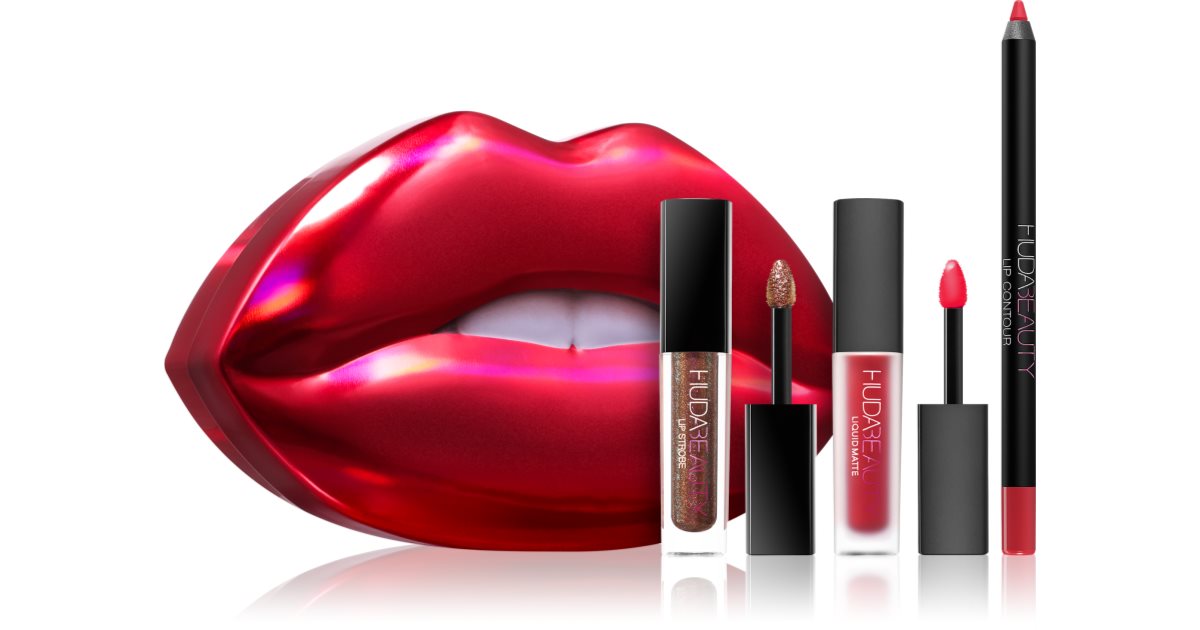 Huda Beauty Contour & Strobe Lip Set | notino.gr