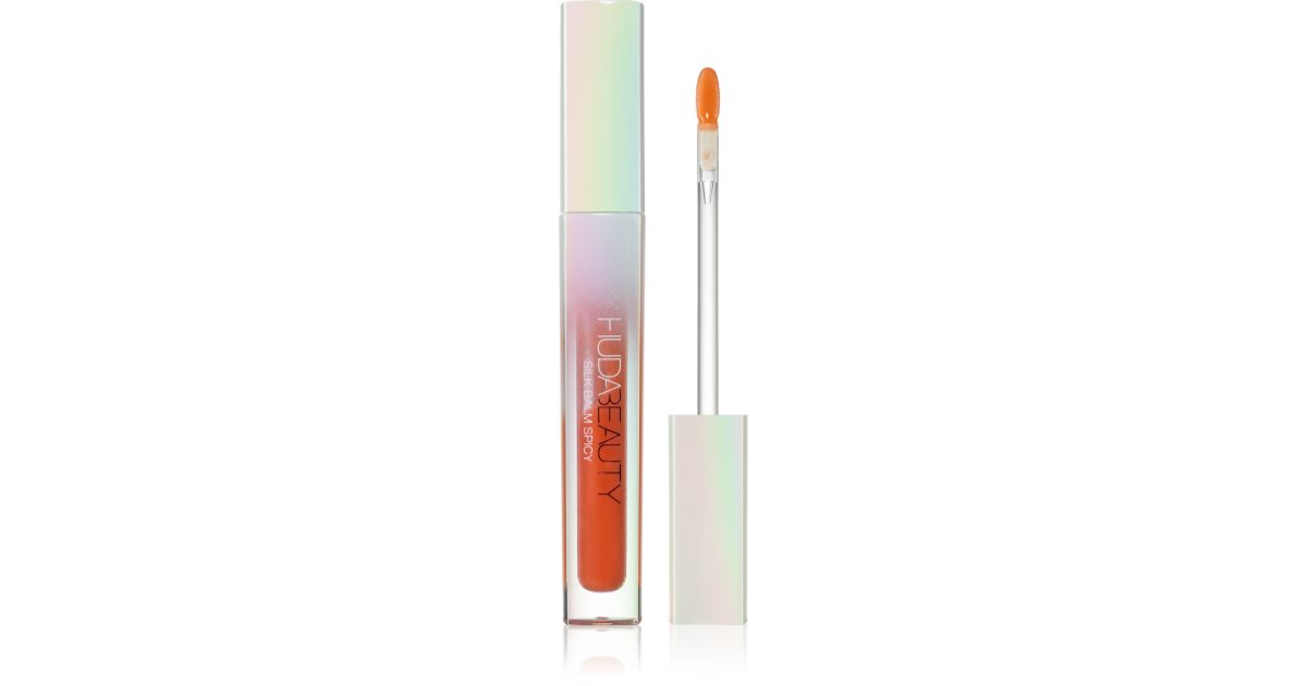 Huda Beauty Silk Balm Spicy lucidalabbra volumizzante trasparente con ...