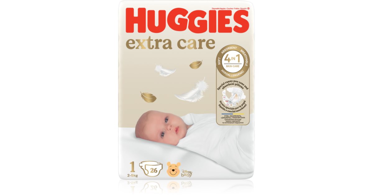Huggies Extra Care Size 1 couches jetables | notino.be