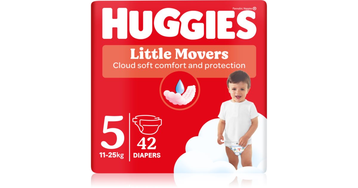 Huggies Little Movers Ultra Comfort kertakäyttövaipat | notino.fi