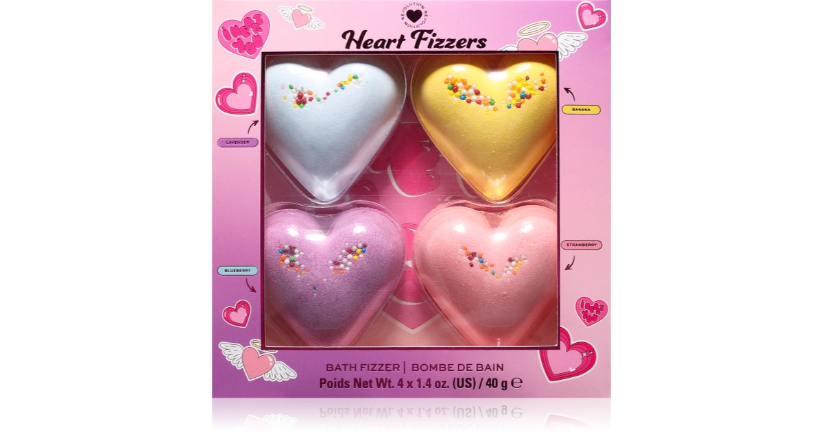 I Heart Revolution Fizzer Kit Hearts подаръчен комплект за вана | notino.bg