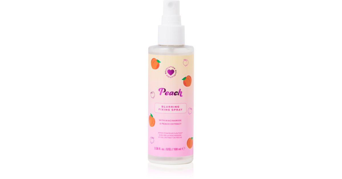I Heart Revolution Peach Mattifying Fixing Spray spray fixador para ...