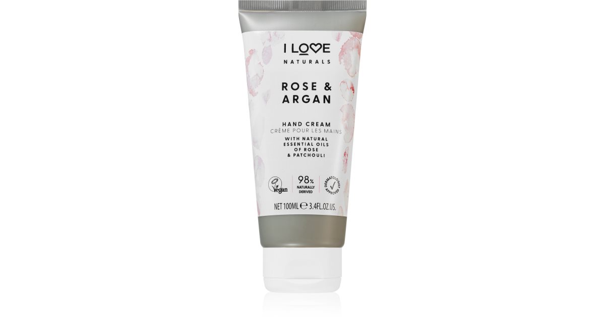 I Love Naturals Rose & Argan vlažilna krema za roke z vonjem vrtnic ...