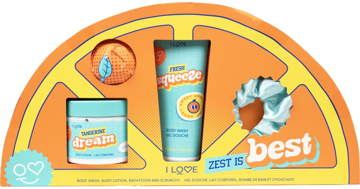 I Love Zest is Best Coffret cadeau pour le bain parfums Zesty Orange ...