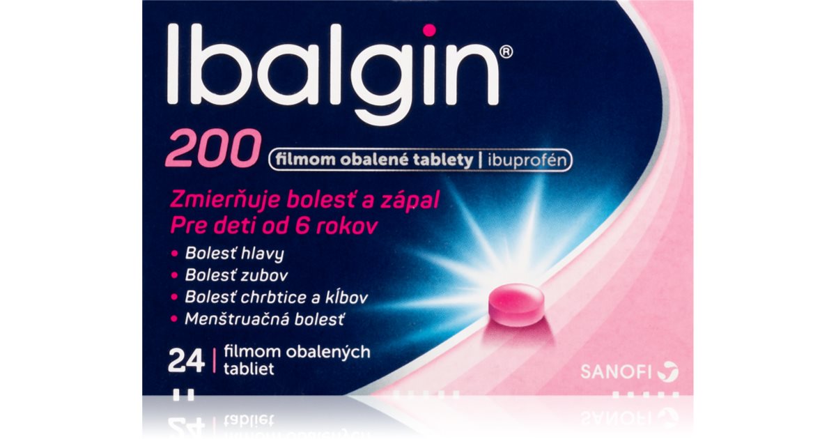 Ibalgin Ibalgin 200 mg filmom obalené tablety na zníženie horúčky a ...