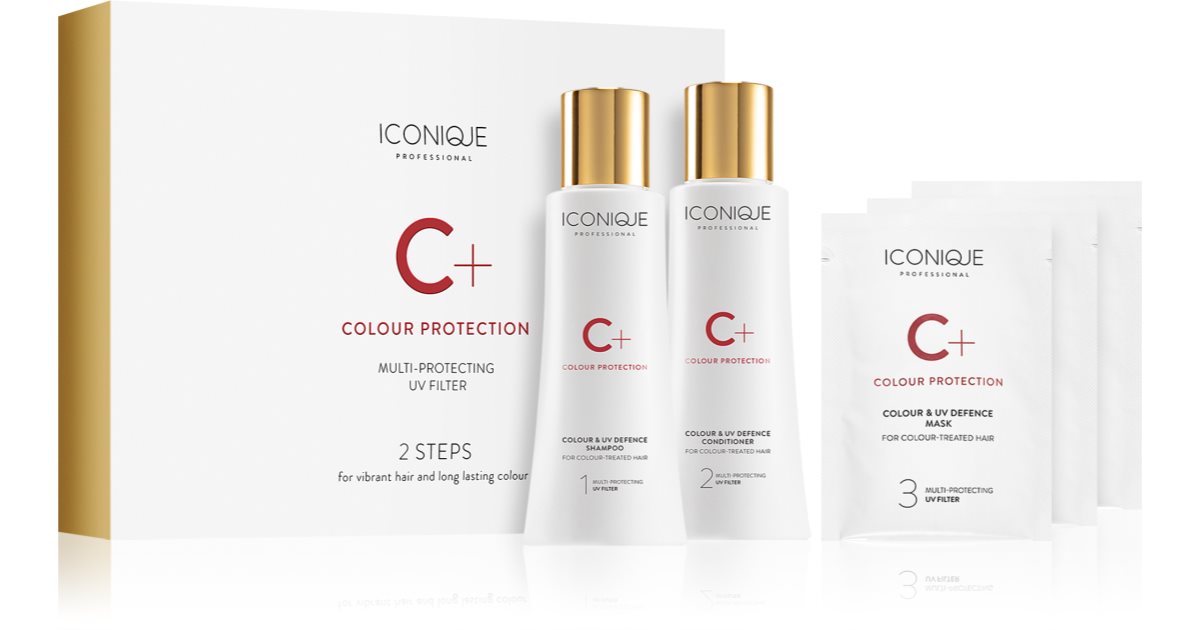 ICONIQUE Professional C+ Colour Protection 2 steps for vibrant hair and ...