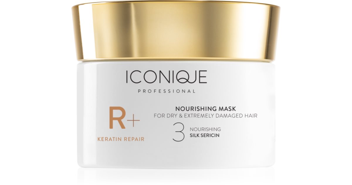 ICONIQUE Professional R+ Keratin repair Nourishing mask restoring mask ...