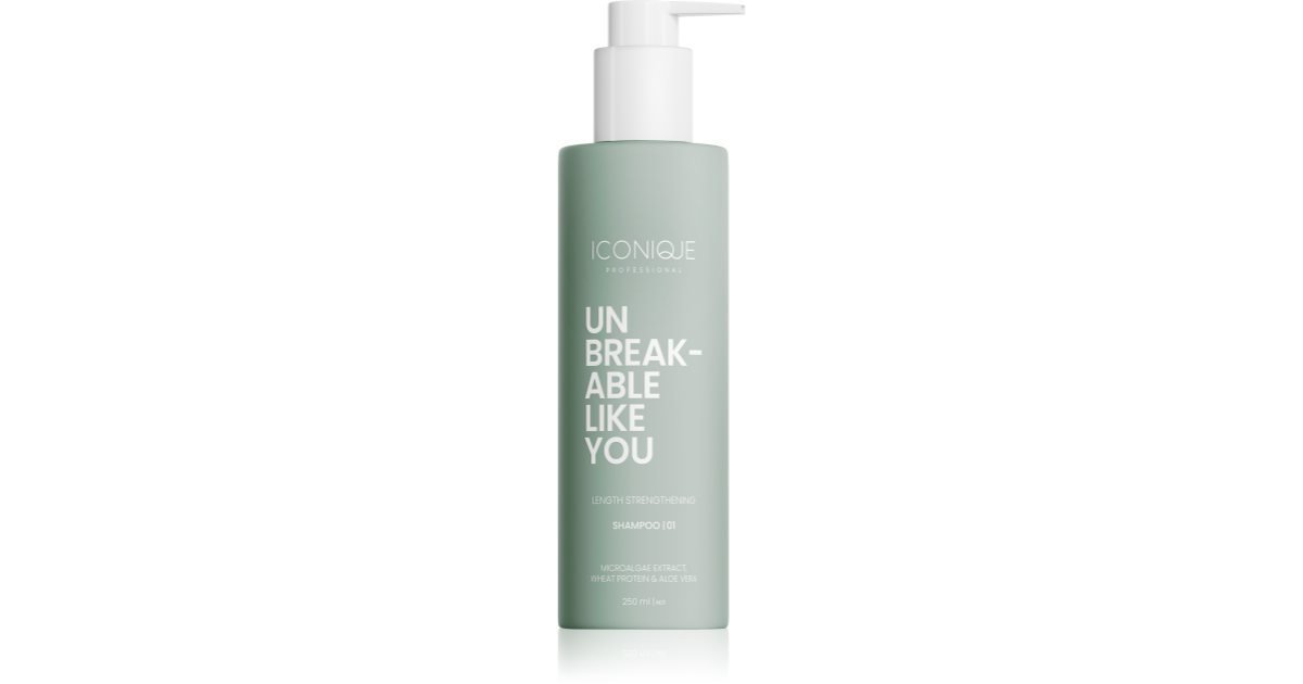 ICONIQUE Professional UNBREAKABLE LIKE YOU Length Strengthening Shampoo ...