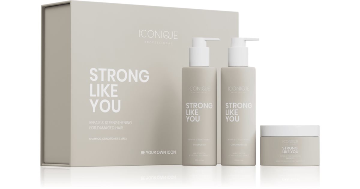 ICONIQUE Professional STRONG LIKE YOU Repair & Strengthening Set ...