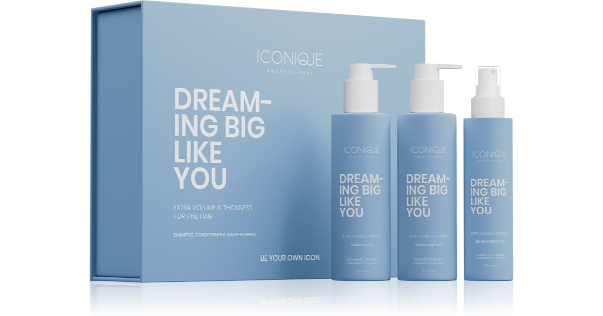 ICONIQUE Professional DREAMING BIG LIKE YOU Volume & Thickness Set sada ...