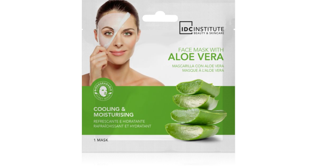 IDC Institute Aloe Vera refreshing face mask for the face | notino.co.uk
