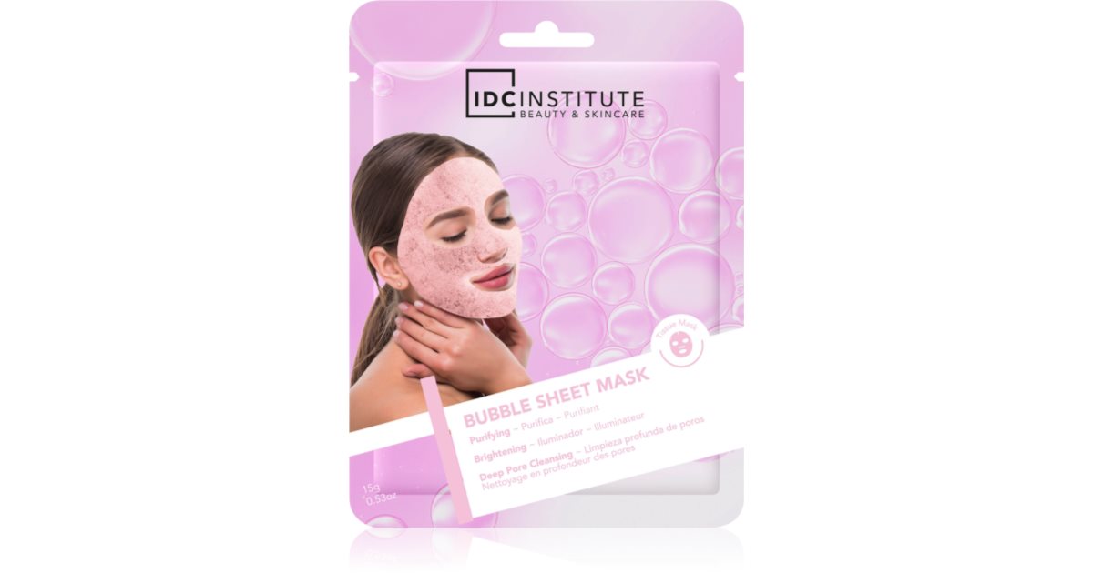 IDC Institute Bubble Sheet Mask máscara facial em folha descartável ...