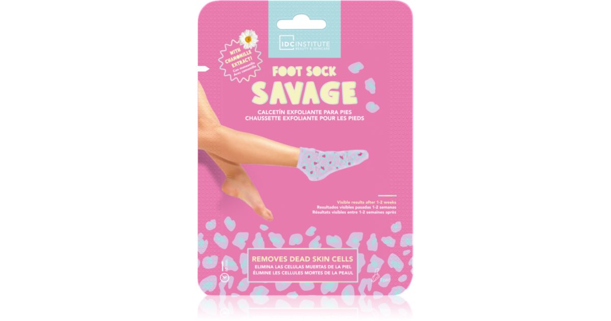 IDC Institute Foot Sock Savage exfoliating mask for legs | notino.co.uk