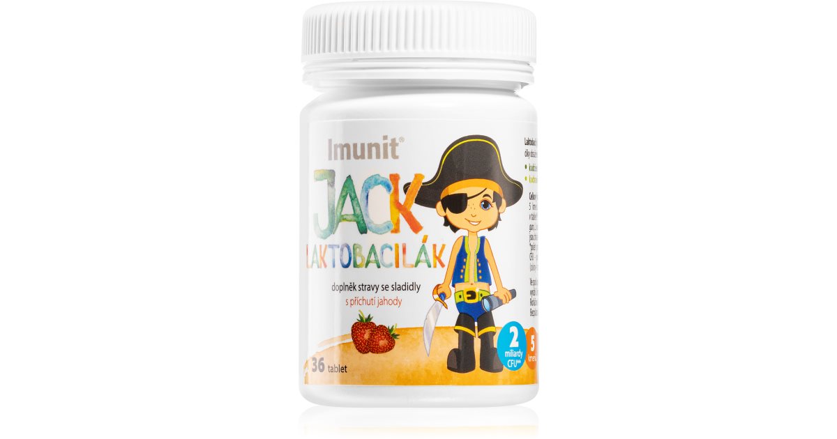 IMUNIT Laktobacily Jack Laktobacilák rozpustné tablety s probiotiky | notino.cz