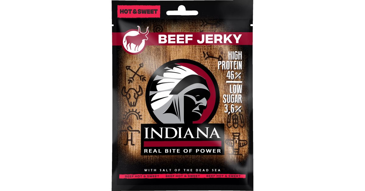 Indiana Jerky Beef Jerky Hot & Sweet sušené maso hovězí | notino.cz